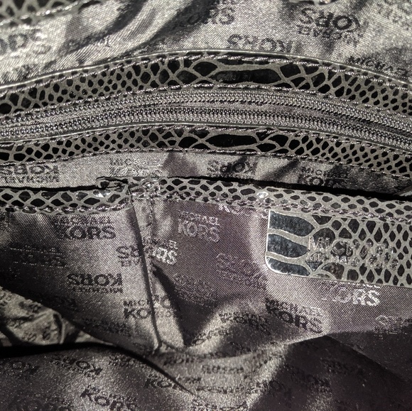 Michael Kors | Bags | Michael Kors Hamilton Python Embossed Leather ...